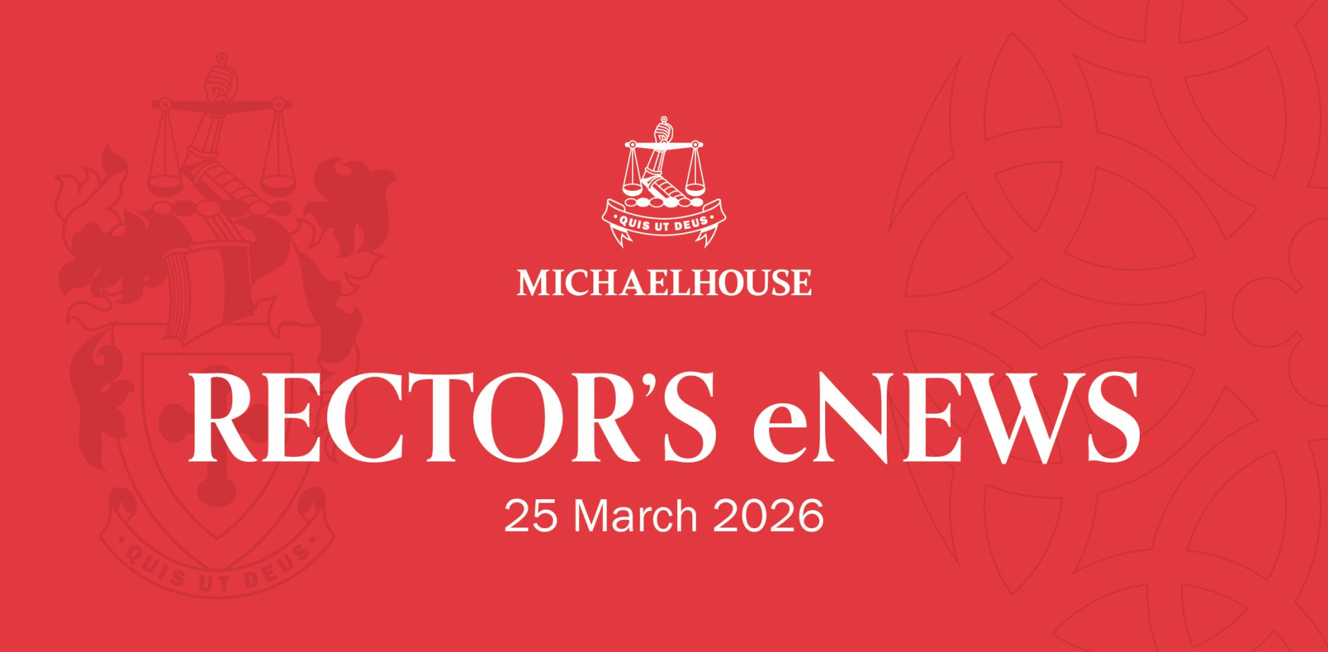Rector's eNews 11: 25 March 2026 - Michaelhouse